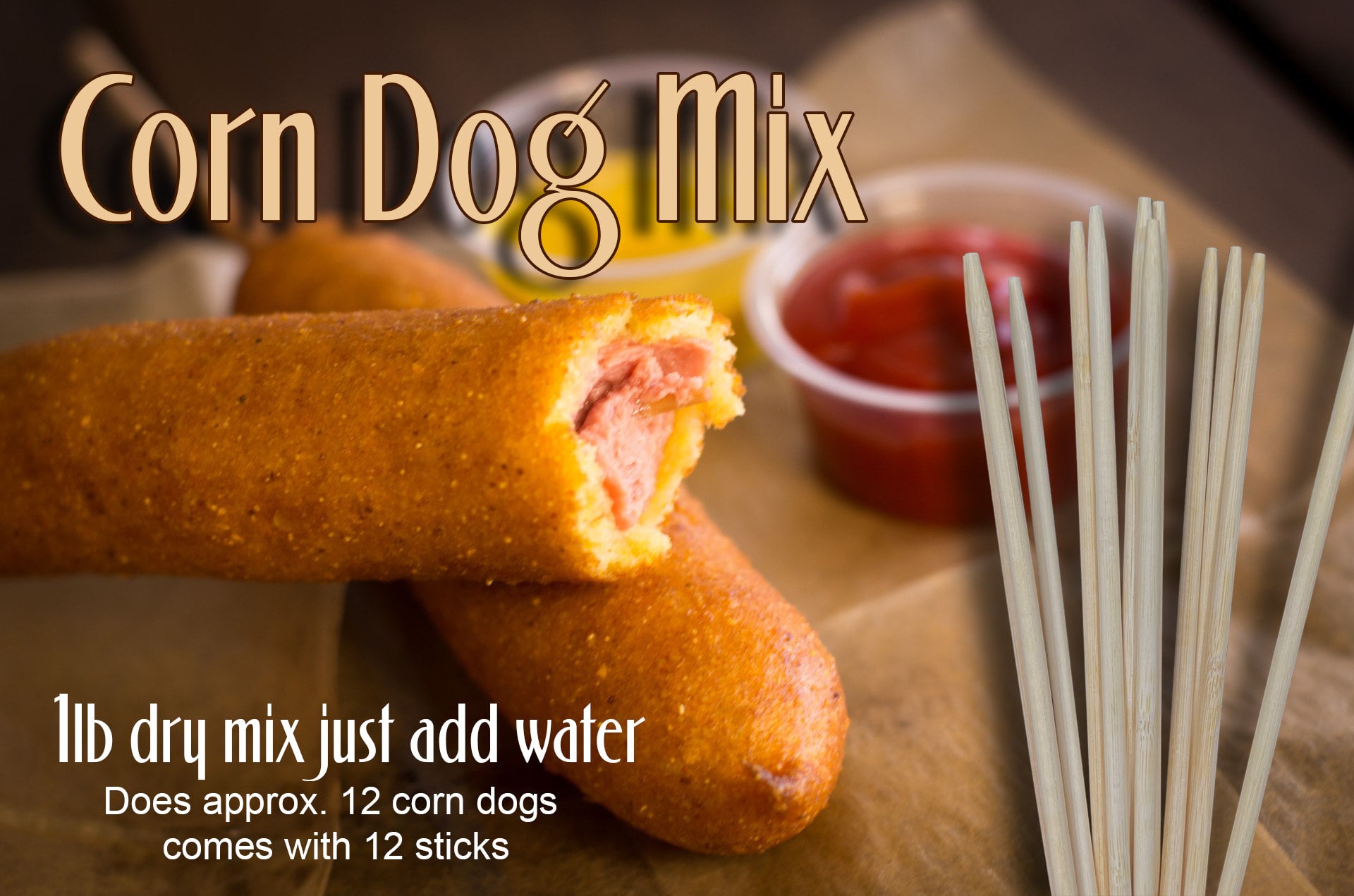 Corn Dog Dry Mix | Auntie M's Gluten free flour
